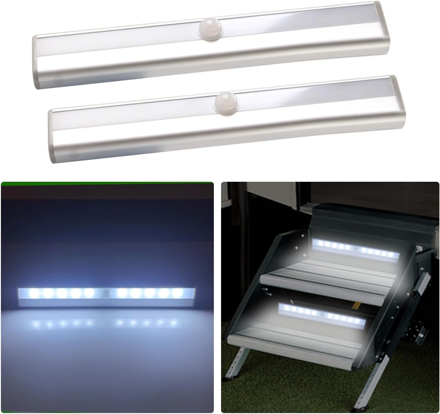 Amazon.com: KaiDengZhe Motion Activated RV Step Lights, 10 LED Battery ...