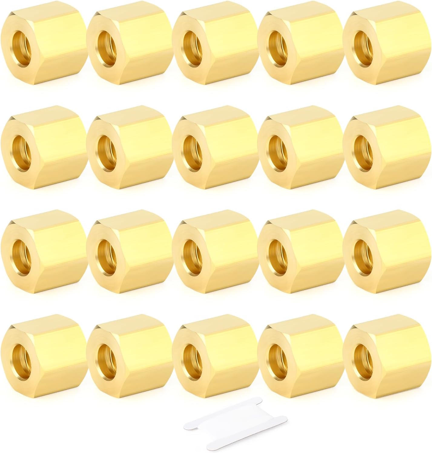 Amazon.com: GASHER 20PCS Brass 5/16" Compression Fitting, Brass ...