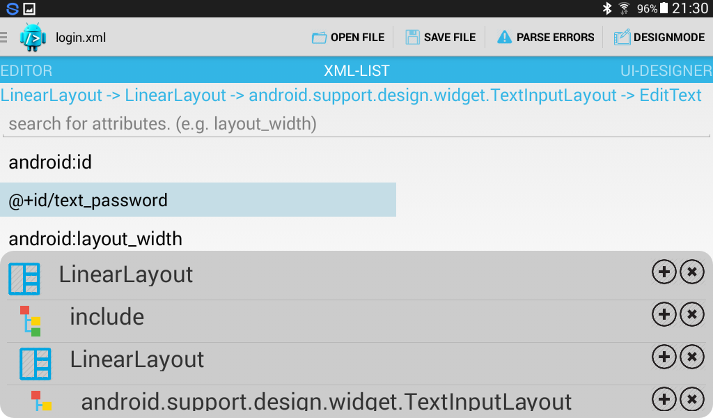 easyGUI - Android XML IDE - App on Amazon Appstore