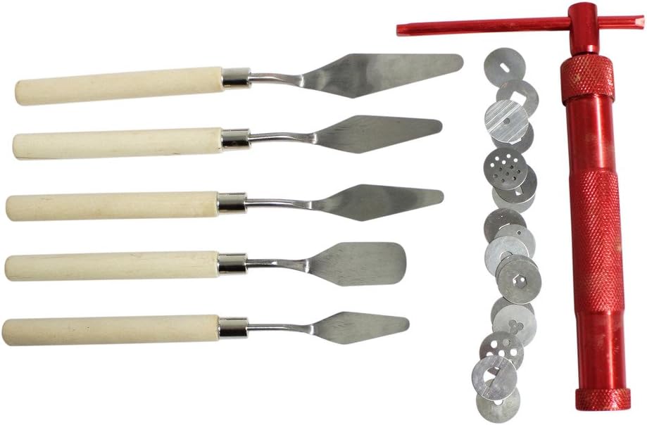 Amazon.com: KurtzyTM Clay Pottery Arts Palette Knives Tools and Mould ...