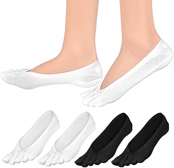 CIATBYYJ 4 Pairs Orthopedic Toe Compression Socks, Toe Separator Socks ...