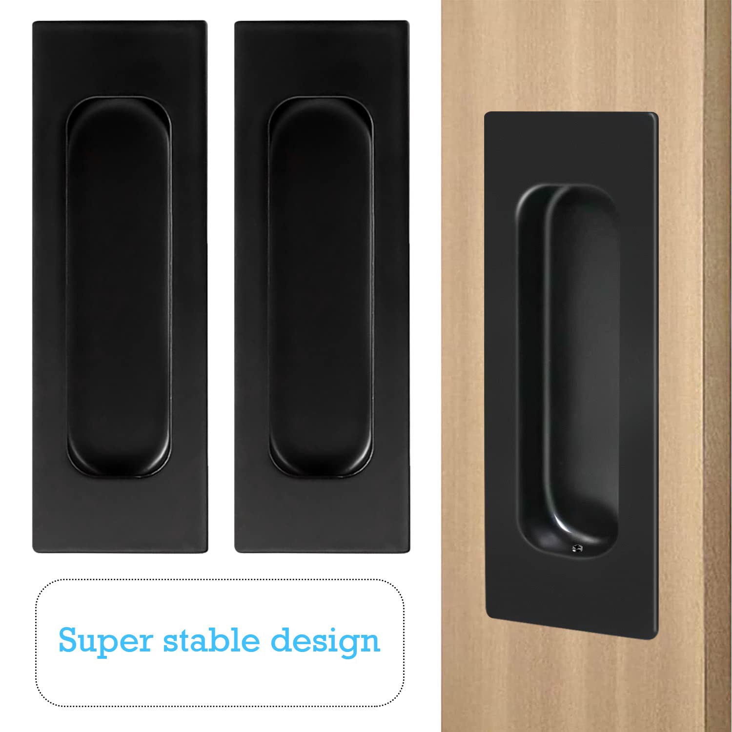 Shell Handle Hidden Inlet Handle Square Sliding Door Handle Stainless ...