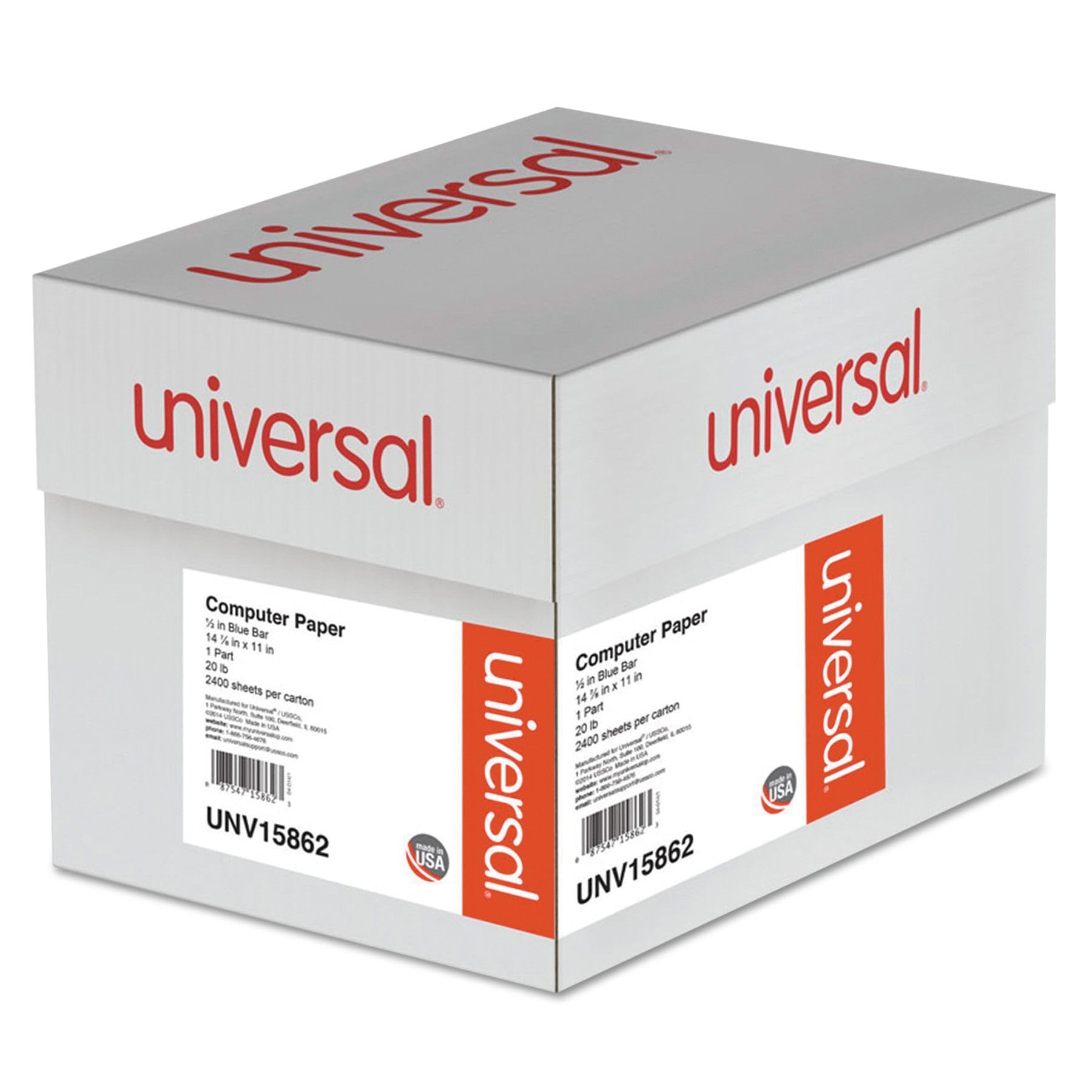 Dot Matrix Printer Paper Universal UNV15852 14.88 In. X 11 In. 20 Lbs ...