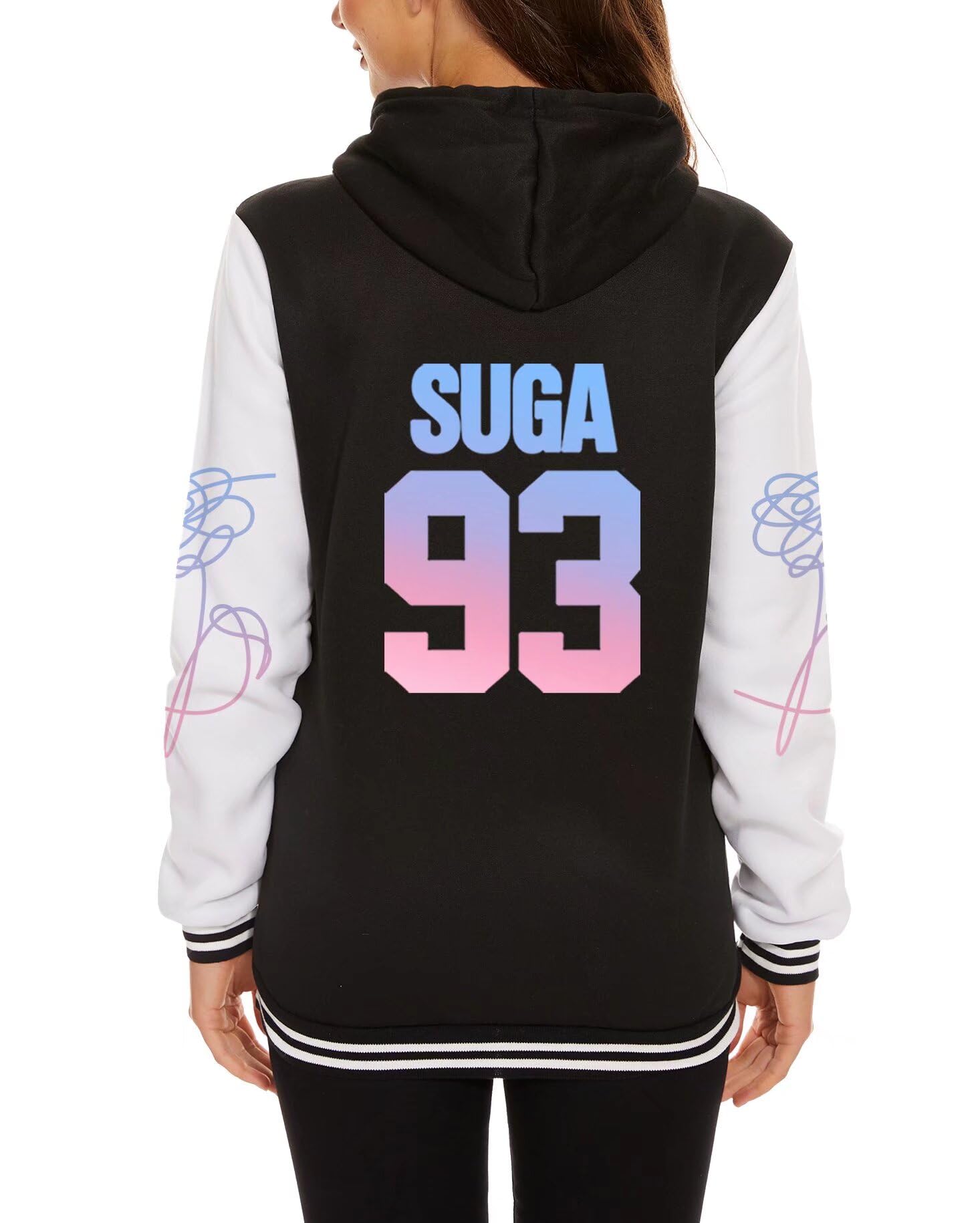 Snapklik.com : Kpop Varsity Baseball Jacket Love Yourself V Jimin SUGA ...