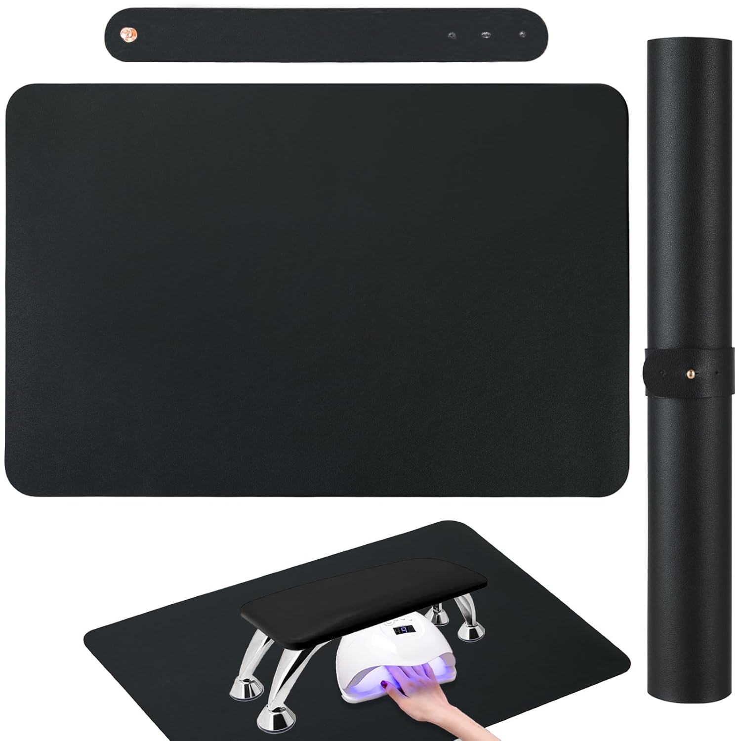 Amazon.com: Nail Art Table Mat, (Mat Only) Foldable Hand Rest Manicure ...