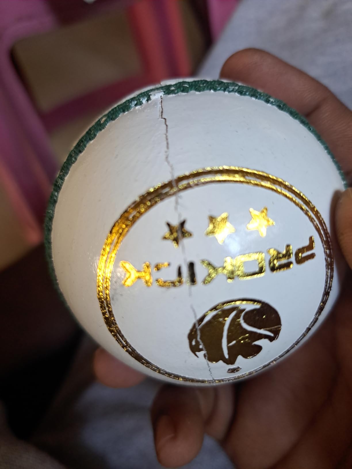 Prokick Club Four Piece Leather Cricket Ball, White - 1 Piece Ball (30 ...