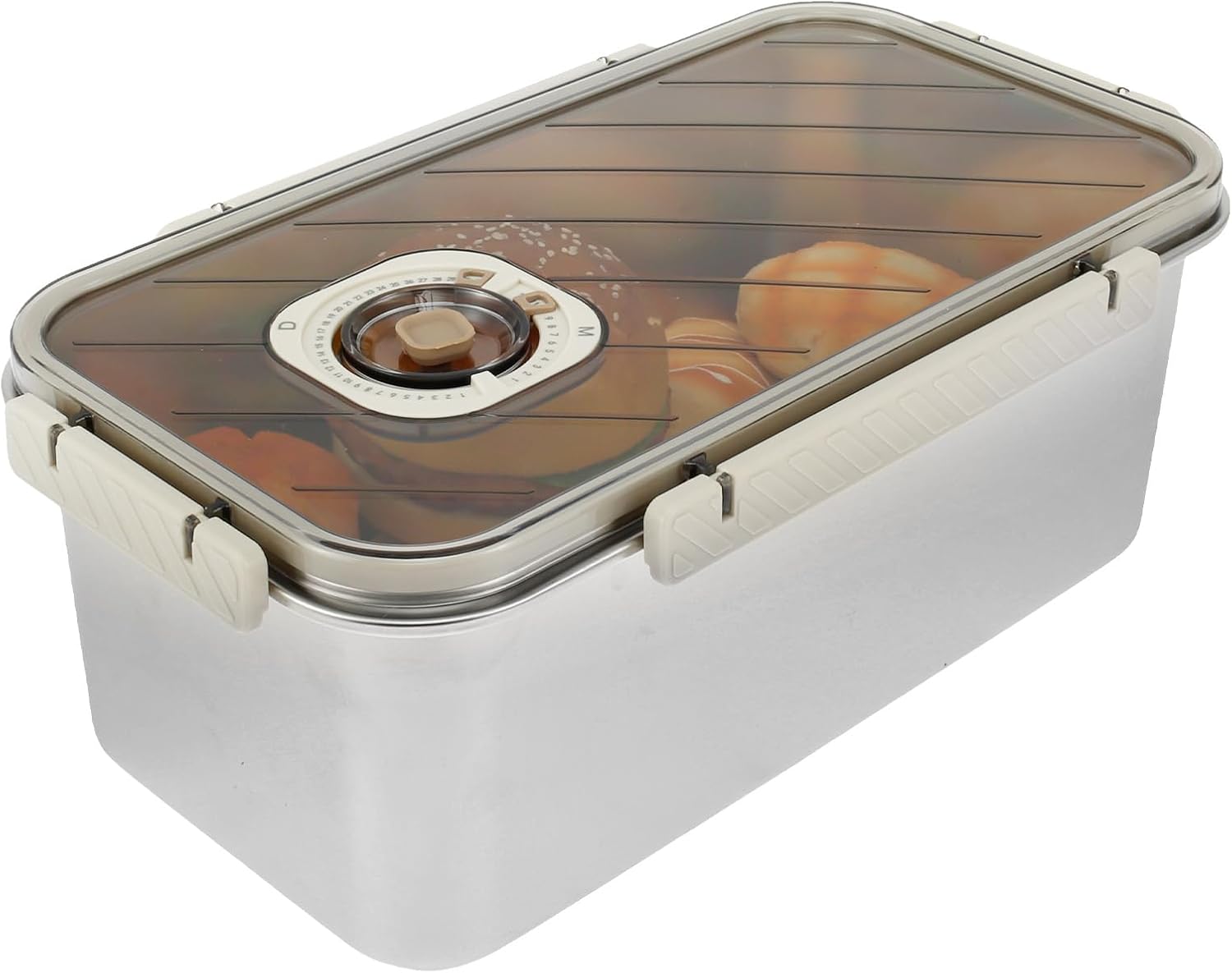 Gatphy Airtight Bread Bins for Kitchen Counter, 304 Stainless Steel ...