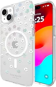 Amazon.com: kate spade new york iPhone 15 Plus Case, Compatible with MagSafe - Scattered Flowers ...