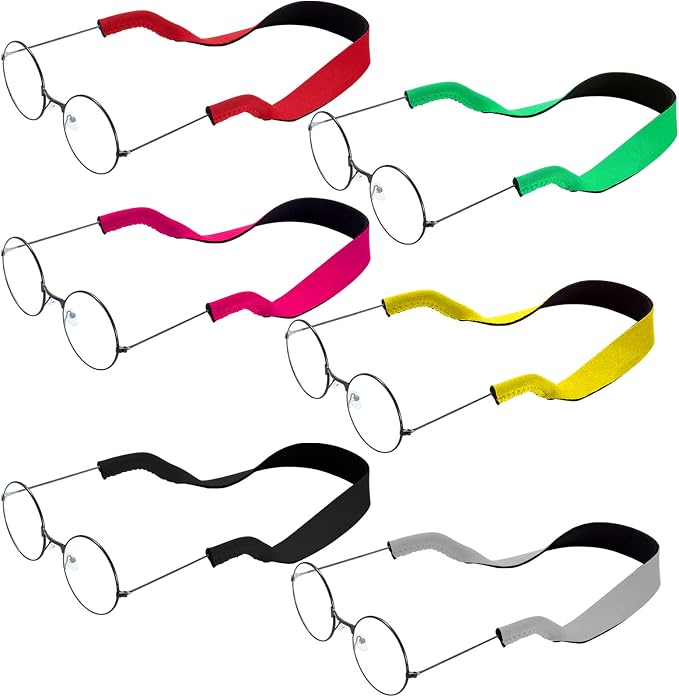Amazon.com: 6 Pack Neoprene Glasses Straps Floating Sunglasses Eyeglass ...
