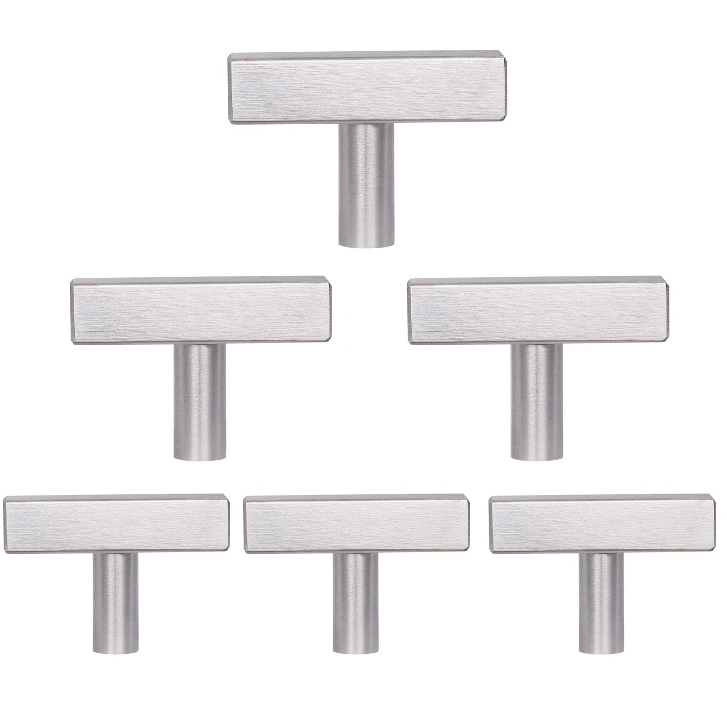 2" Square Cabinet Pulls, Kitchen Cabinet Pulls, Stainless Steel Square ...