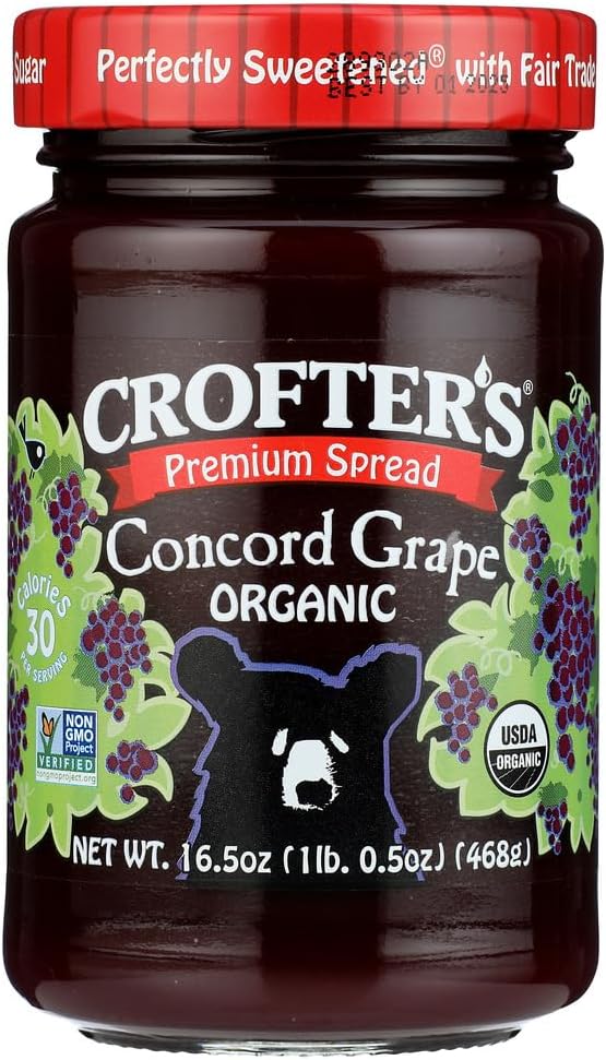 Amazon.com : Crofters Organic Premium Spread, Strawberry, 16.5 oz (Pack ...