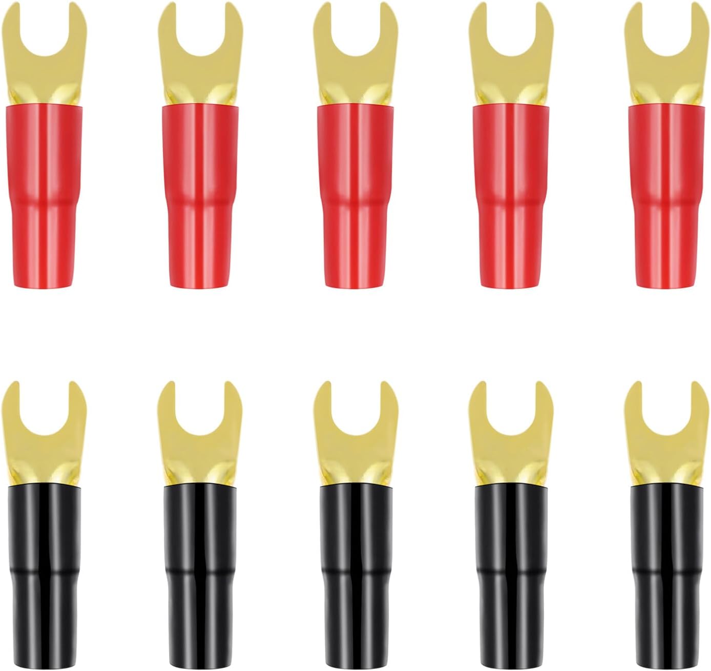 Amazon.com: ARTIBETTER 5 Pairs Spade Terminal, Fork Connectors, Spade ...
