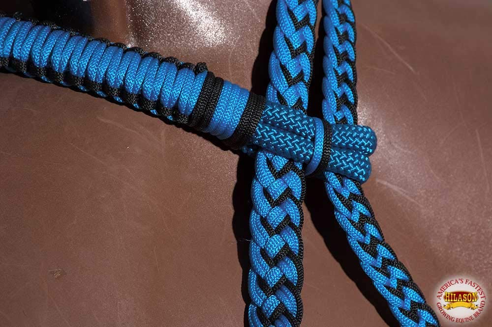 Black Horse Bridle Headstall Flat Braided Paracord by HILASON for sale ...