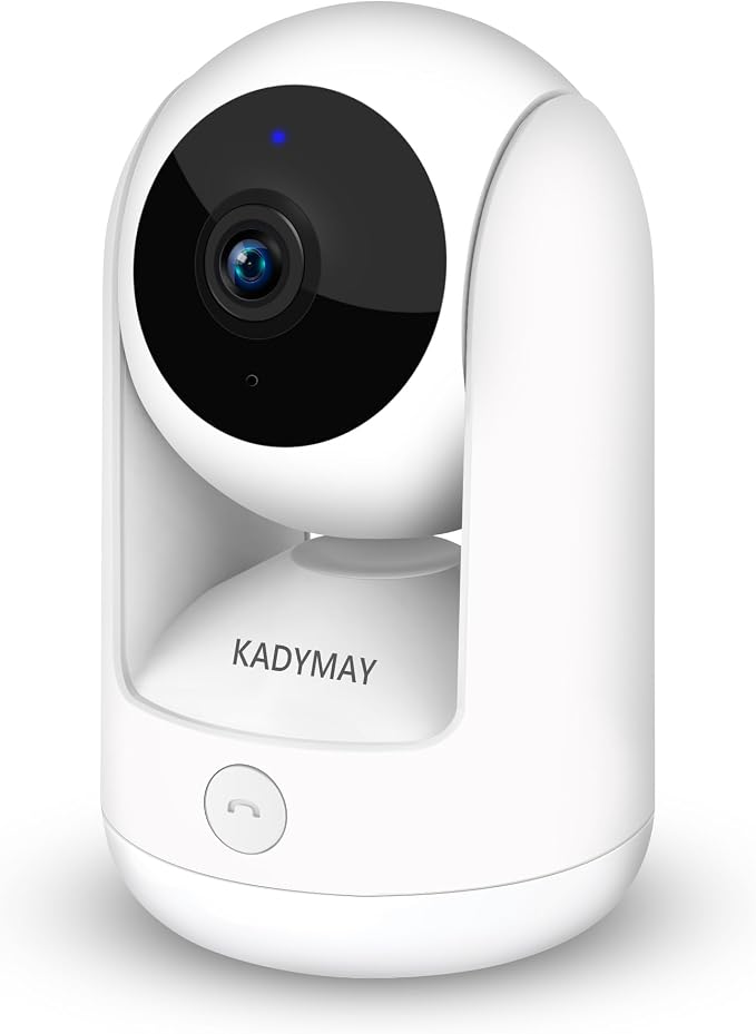 Amazon.com: Kadymay Indoor Camera w/ 1-Key-Call, Pet Camera/Dog Cameras ...