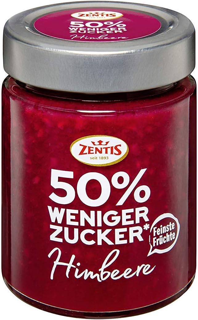 Amazon.com: Zentis Less Sugar Raspberry Jam 195 g : Grocery & Gourmet Food