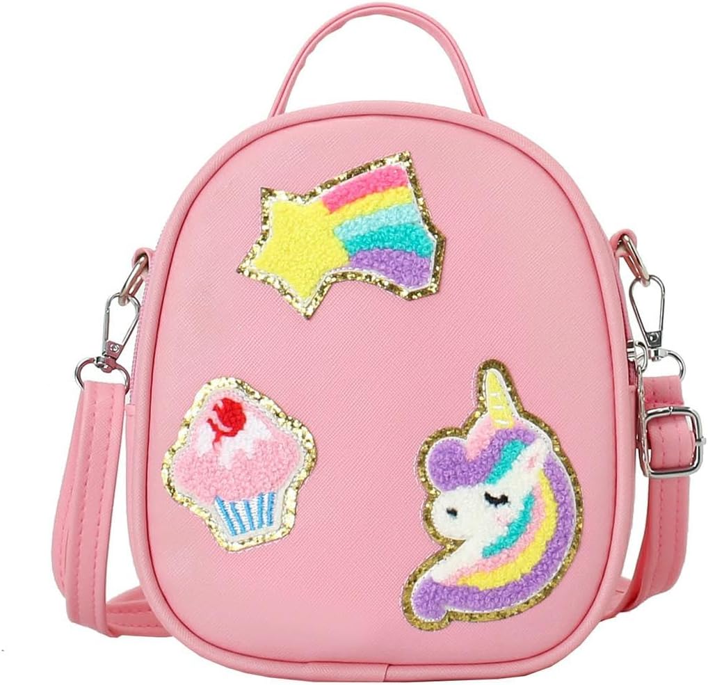 Amazon.com: SilTriangle Pink Preppy Purse Little Girls Crossbody Bag ...