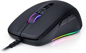 Redragon M718-RGB Optical Gaming Mouse RGB LED Backlit Wired MMO PC ...