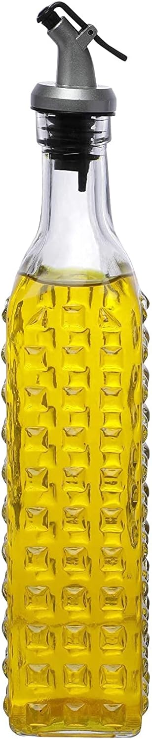 Home Centre Glass Drizzle Oil Bottle (350 ml, Blue), Set of 1 : Amazon ...