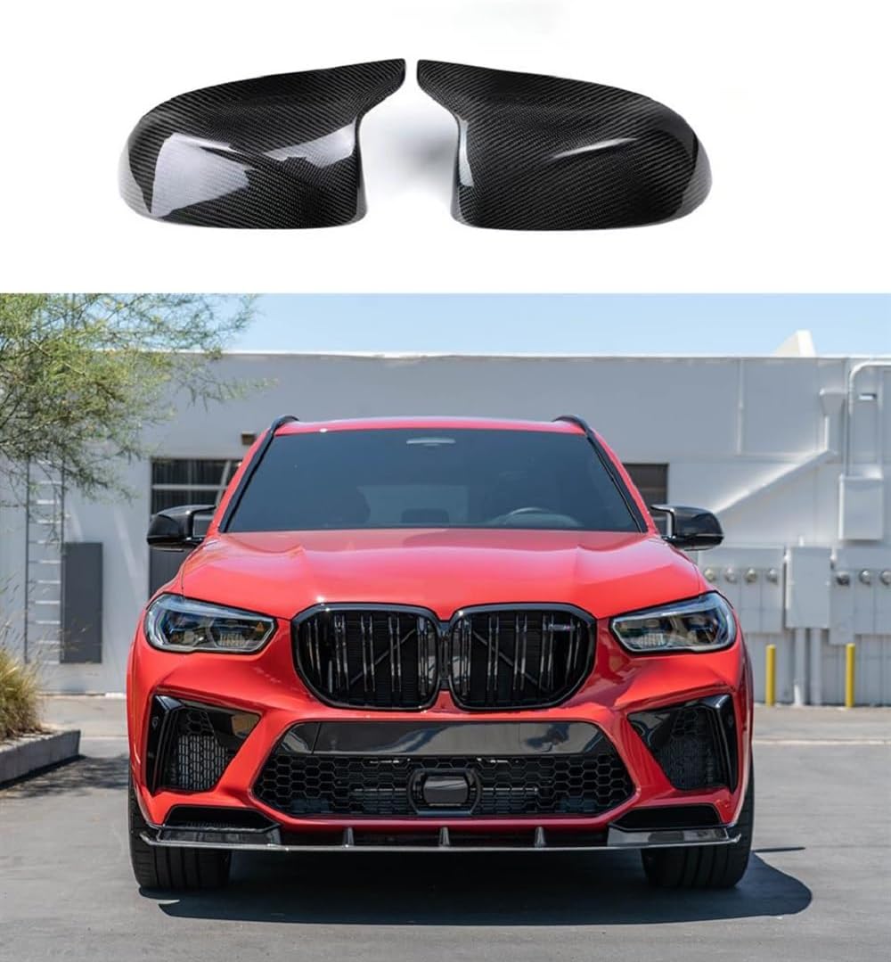 Amazon.com: TanReborn M Style Real Carbon Fiber Wing Mirror Cover Caps ...