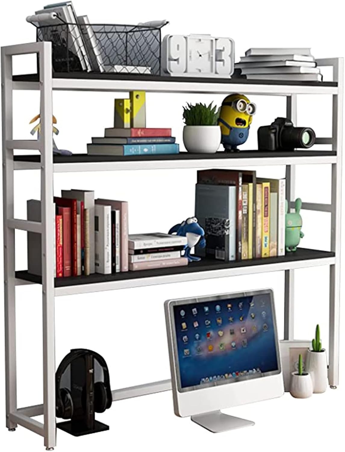 Amazon.com: Desktop Organizer Office Storage Rack Storage Organizer, 3 ...