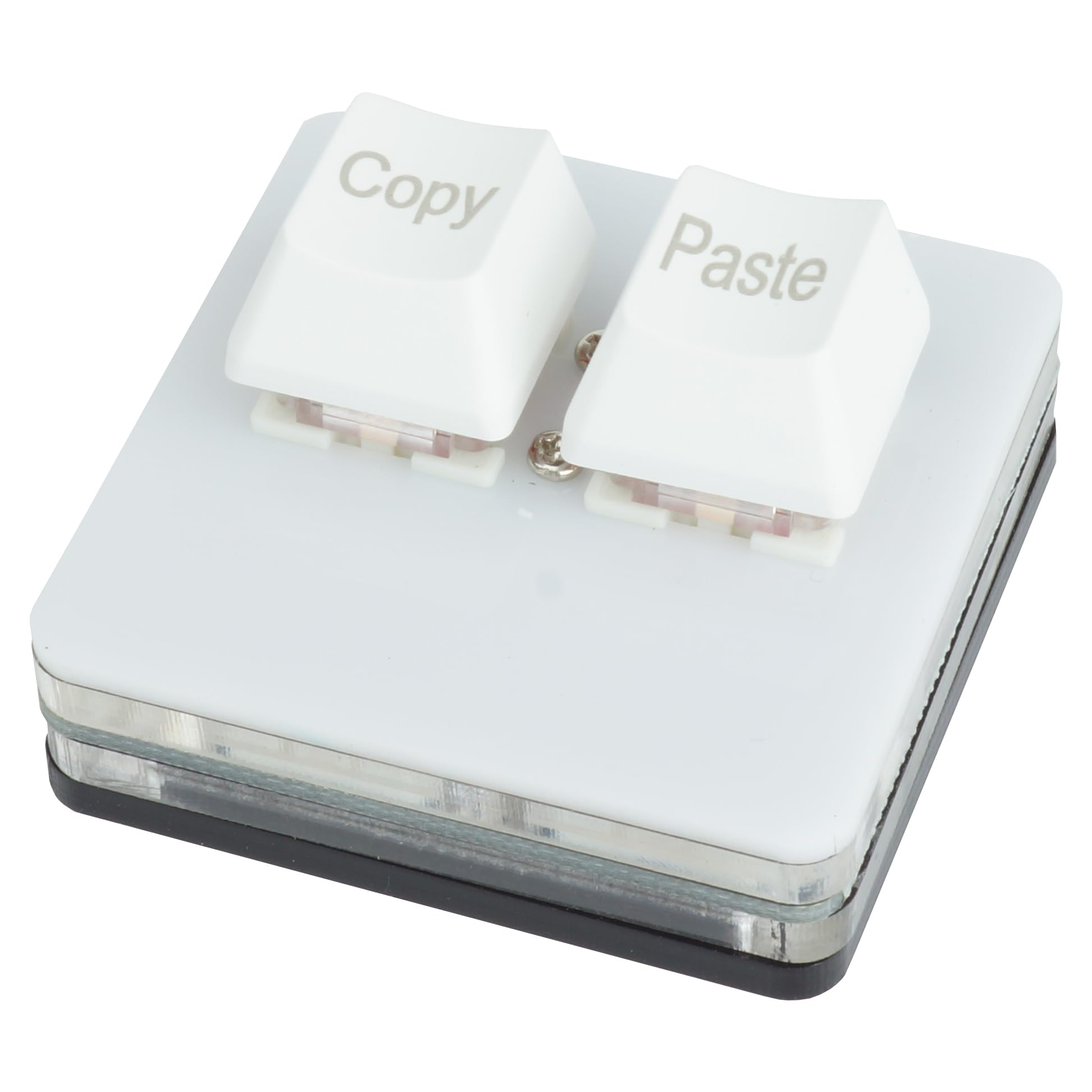 Amazon | prendre ミニキーボード 片手 メカニカル 赤軸 割り当て 変更可能 コピー ペースト USB 有線接続 ショートカット LEDバックライト 小型 （ホワイト-英語印字 ...