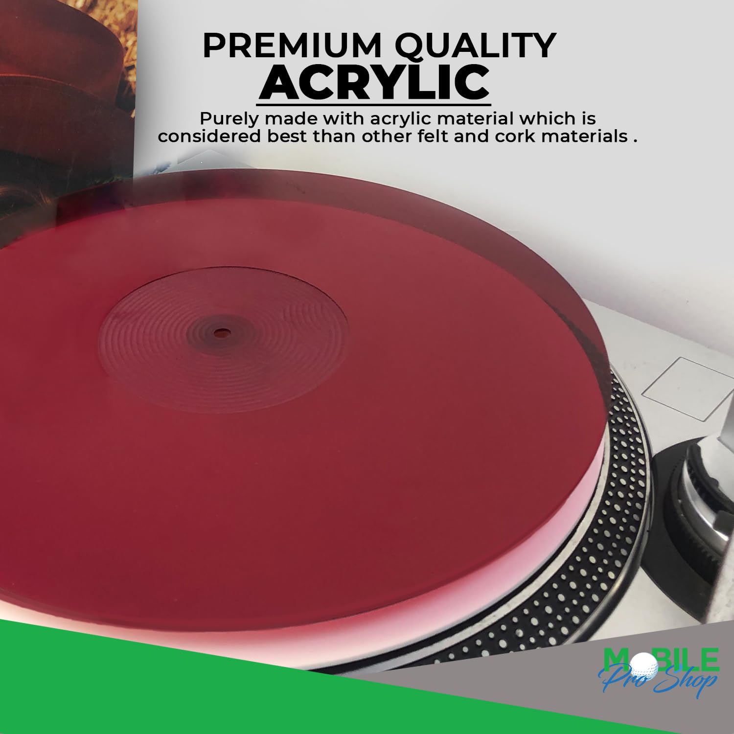 Snapklik.com : Acrylic Turntable Mat-Platter Vinyl Slipmat For 12 ...