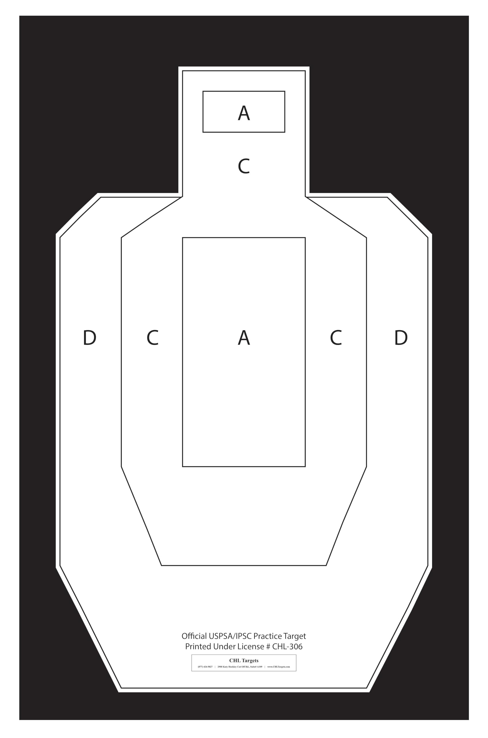 Snapklik.com : Official USPSA/IPSC Cardboard Shooting Targets ...
