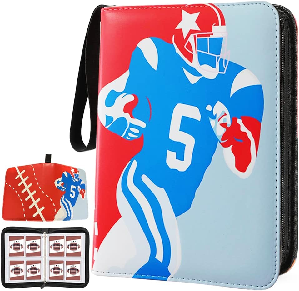 Amazon.com: 400 Pockets Football Card Binder, Cards Collectible Trading ...