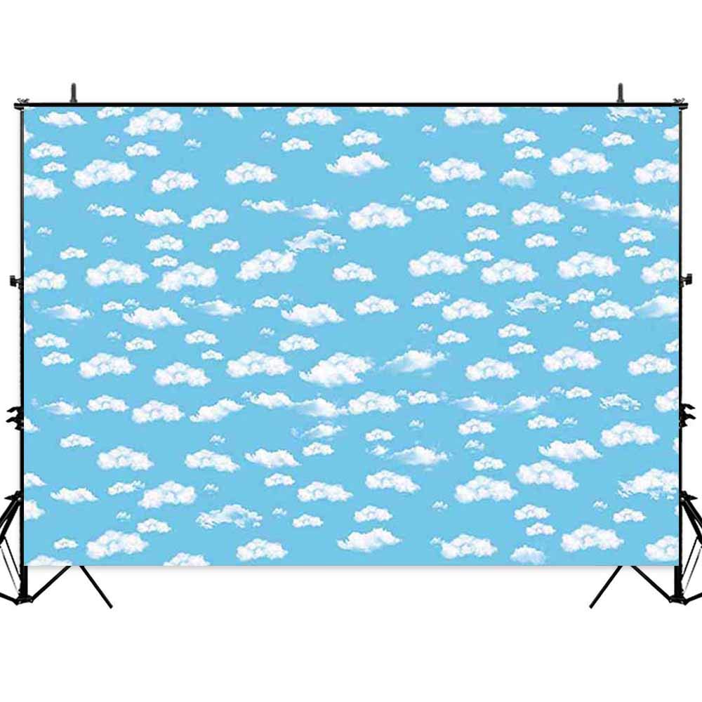Buy Allenjoy 7x5ft Blue Sky White Clouds Children Birthday Party ...