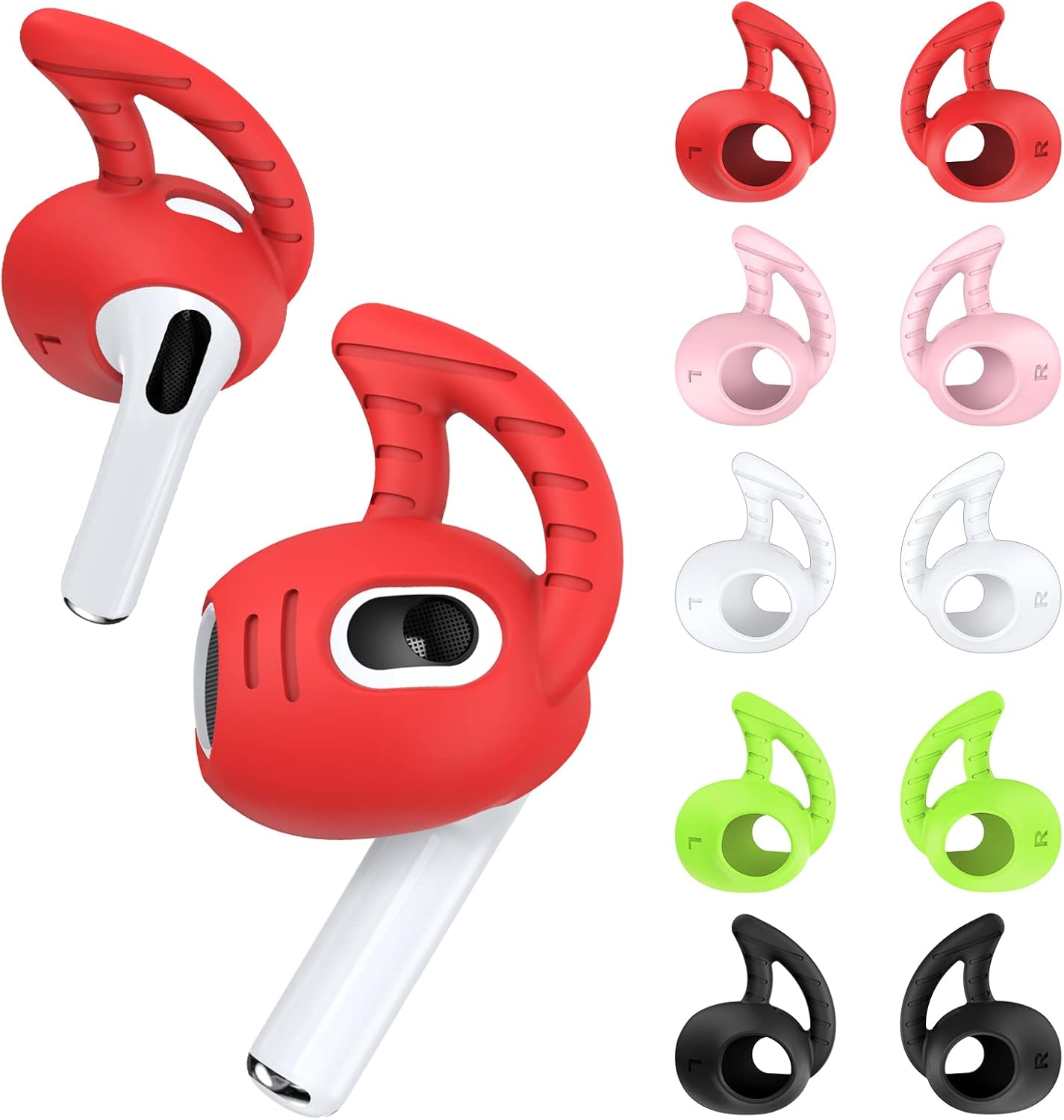 Amazon.com: Ear Hooks for AirPod 3, Ear Grip Covers Silicone ...