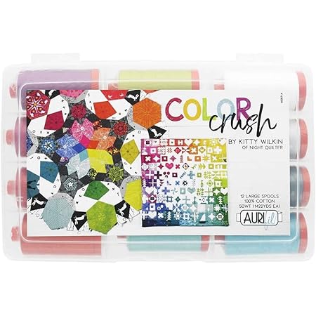 Amazon.com : Karen L. Miller The Subtle Sampler Aurifil Thread Kit 12 ...