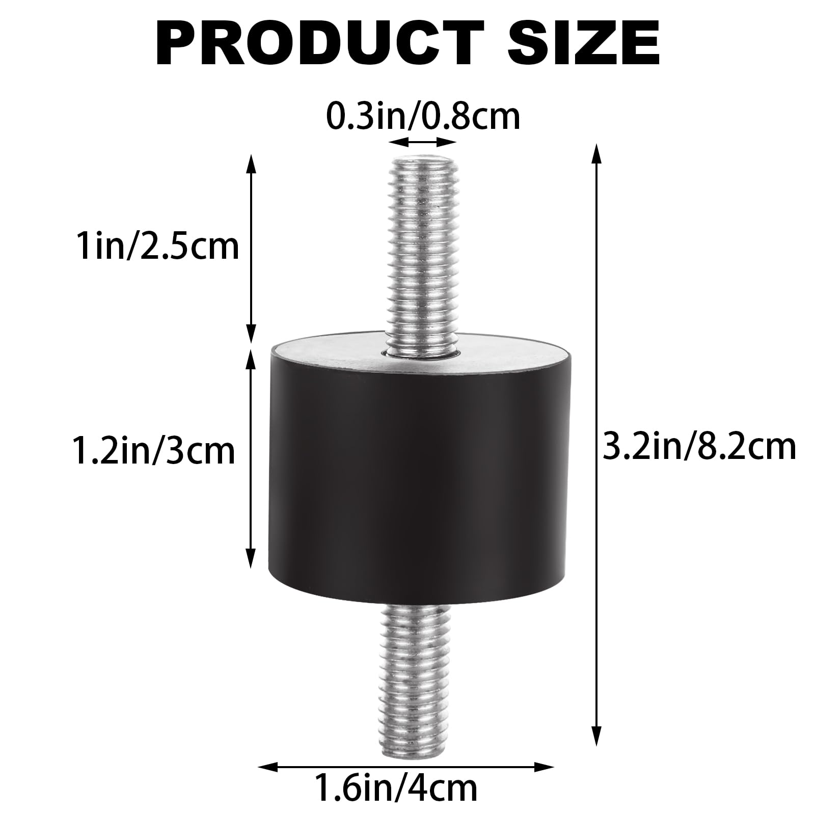 Shock Mount WeCooper Rubber Studs Shock Absorber With Lock Nuts M8 ...