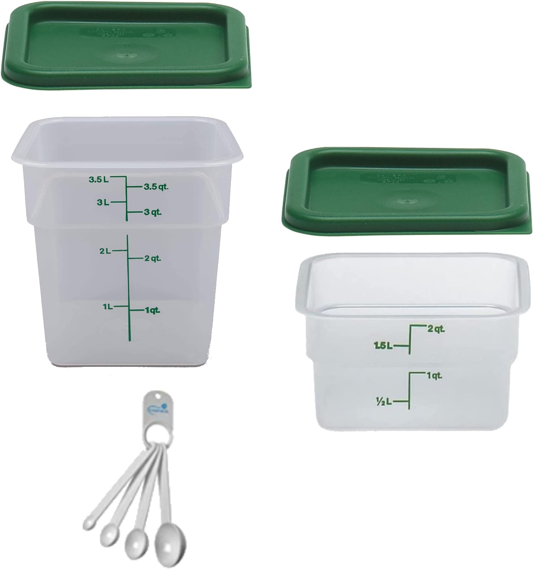 Amazon.com: Cambro Containers With Lids - 2 Quart and 4 Quart Food ...