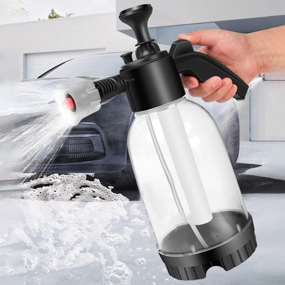 Handheld Garden Pump Sprayer, 2L Foam Watering Can Car Sprayer Garden ...