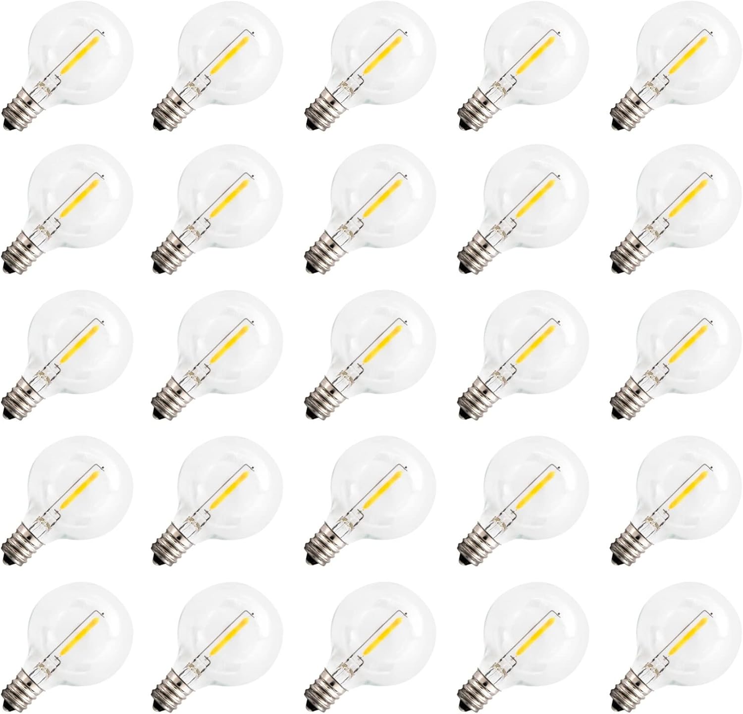Creative Hobbies Clear LED Globe G40 Replacement Bulbs for Outdoor ...