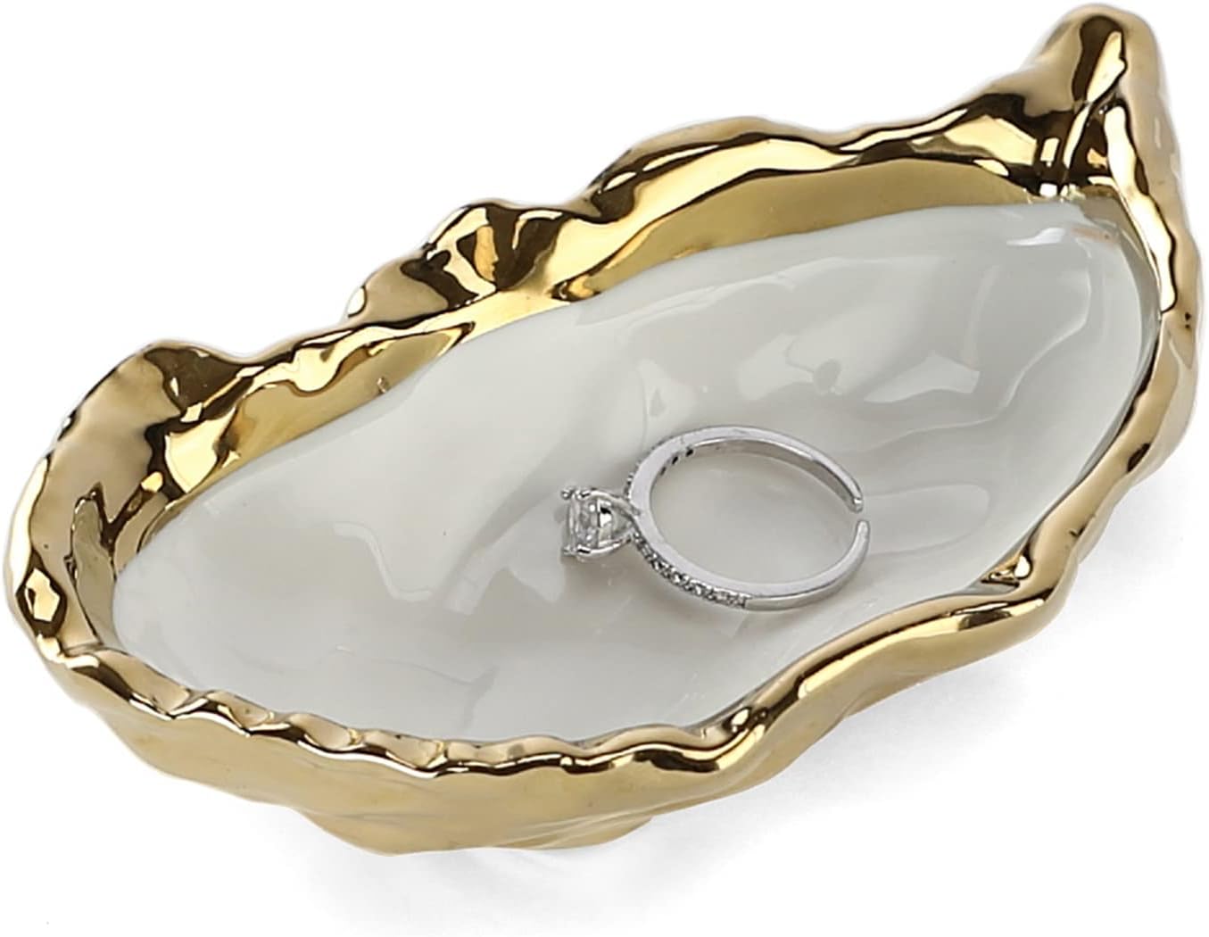 Amazon.com: Pink Shell Trinket Dish, Clean Girl Aesthetic Vanity Decor ...