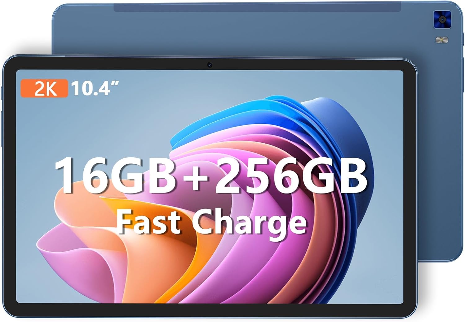 VASOUN 4G Phone Tablet 10.4 inch with 5G WiFi, 2K Screen FHD IPS Android Tablet, 256GB Storage ...