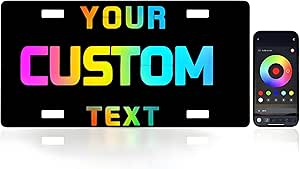 Amazon.com: Custom Car Front License Plate - Design in USA ...