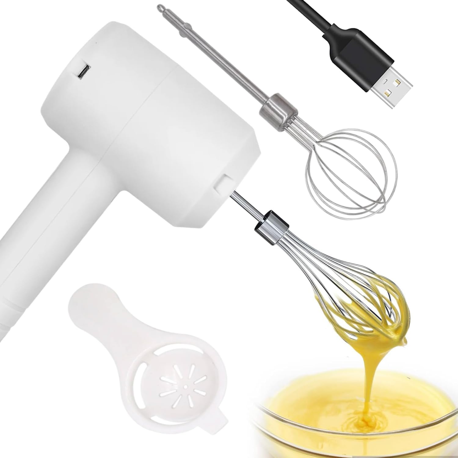 Amazon.com: Electric Hand Mixer w/ 3-Speed Setting, 2 Stainless Steel ...