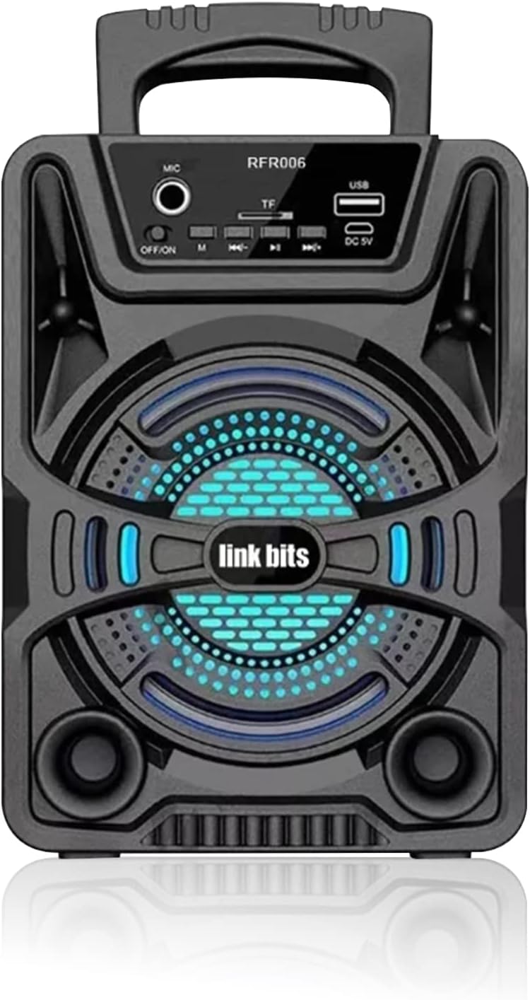 LINK BITS 8 Pulgadas Bocina Bafle Bluetooth Portatil Microfono, Altavoces Speaker Inteligente ...
