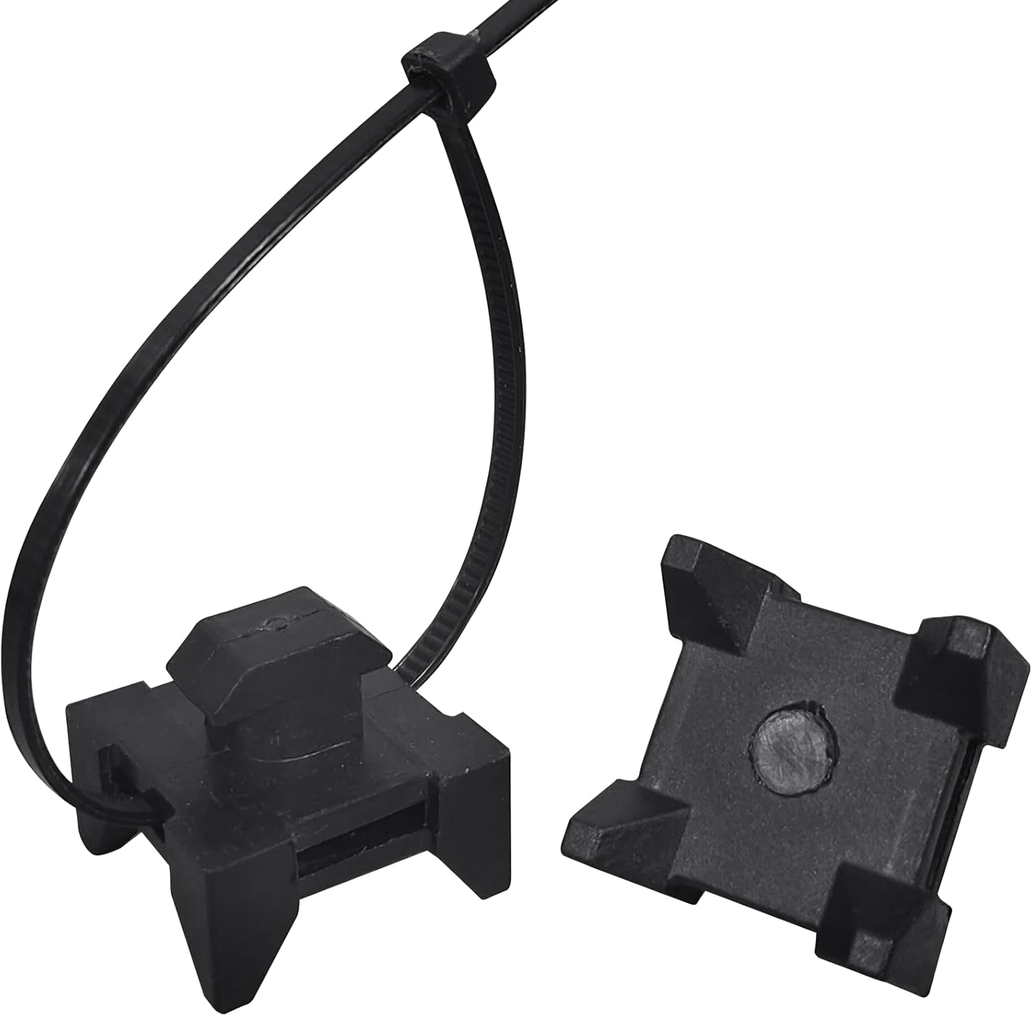 Amazon.com: Abeicy 10 Pieces Plastic Cable Zip Tie Mounting Block ...
