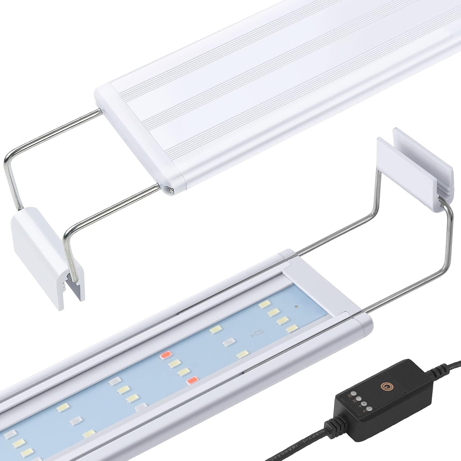 FEDOUR Full Spectrum LED Aquarium Light: 40-60cm Classic Fish Tank ...