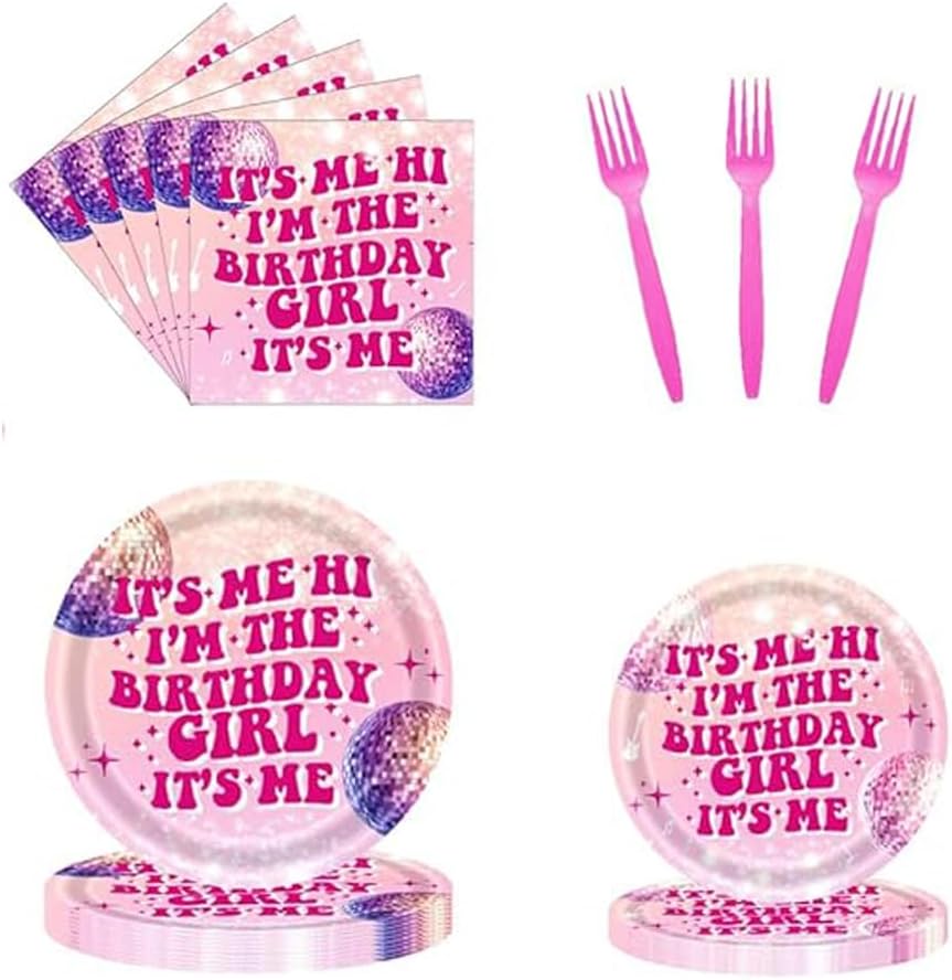 Amazon.com: Teal Blue Tableware Set for Happy Birthday Table ...