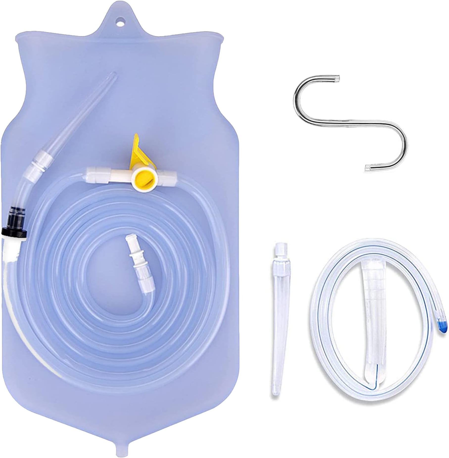 Amazon.com: Enema Bag Kit for Colon Cleansing, 2 Quart Open Top Enema ...
