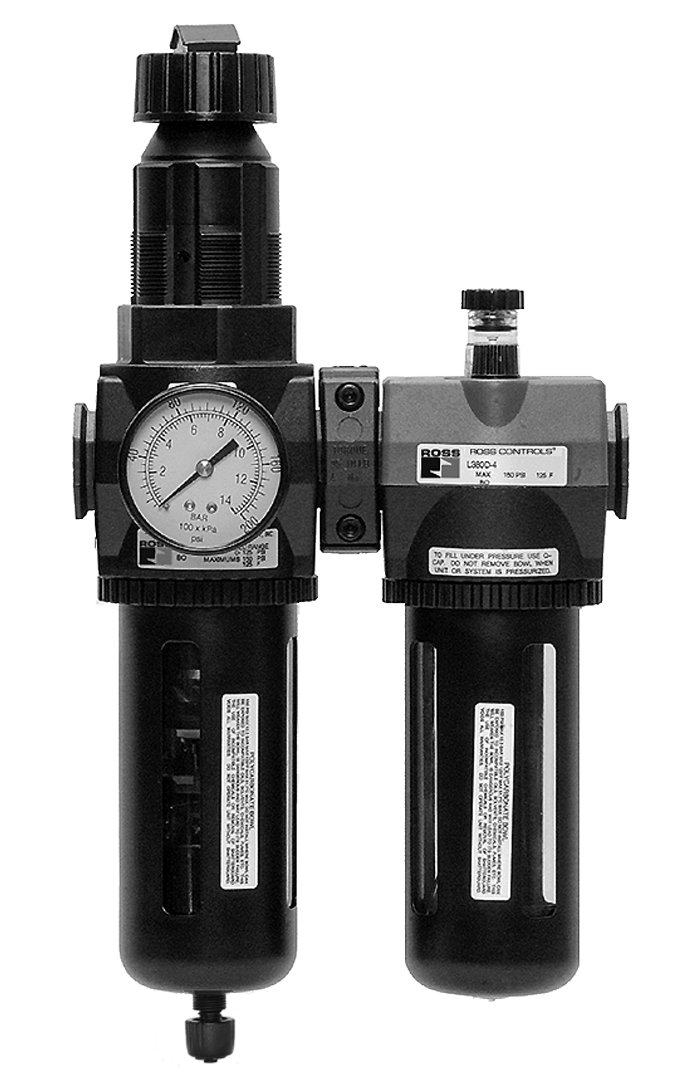 Ross Controls MD453PBB2B52S Integrated Filter/Regulator Plus Lubricator ...