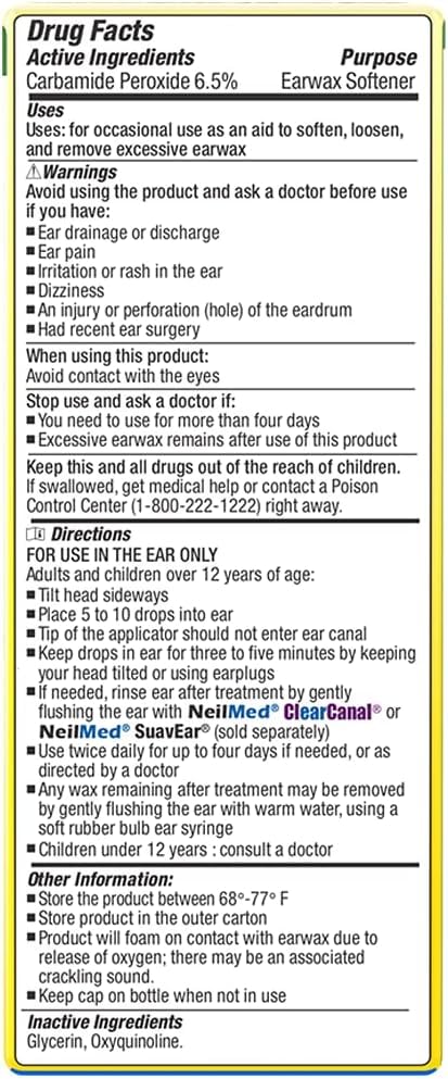 Snapklik.com : NeilMed ClearCanal Earwax Softener Drops 15mL-Non ...