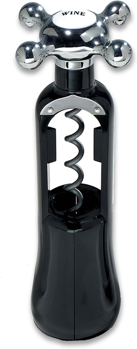 Amazon.com: Metrokane Faucet Corkscrew (Black): Waiter Corkscrews: Home ...