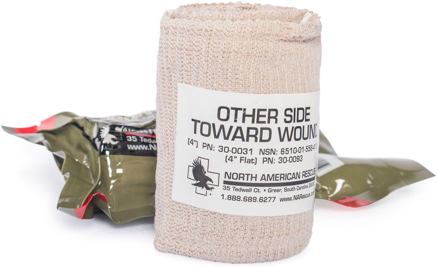 Amazon.com: North American Rescue Flat Emergency Trauma Dressing ETD (6 ...