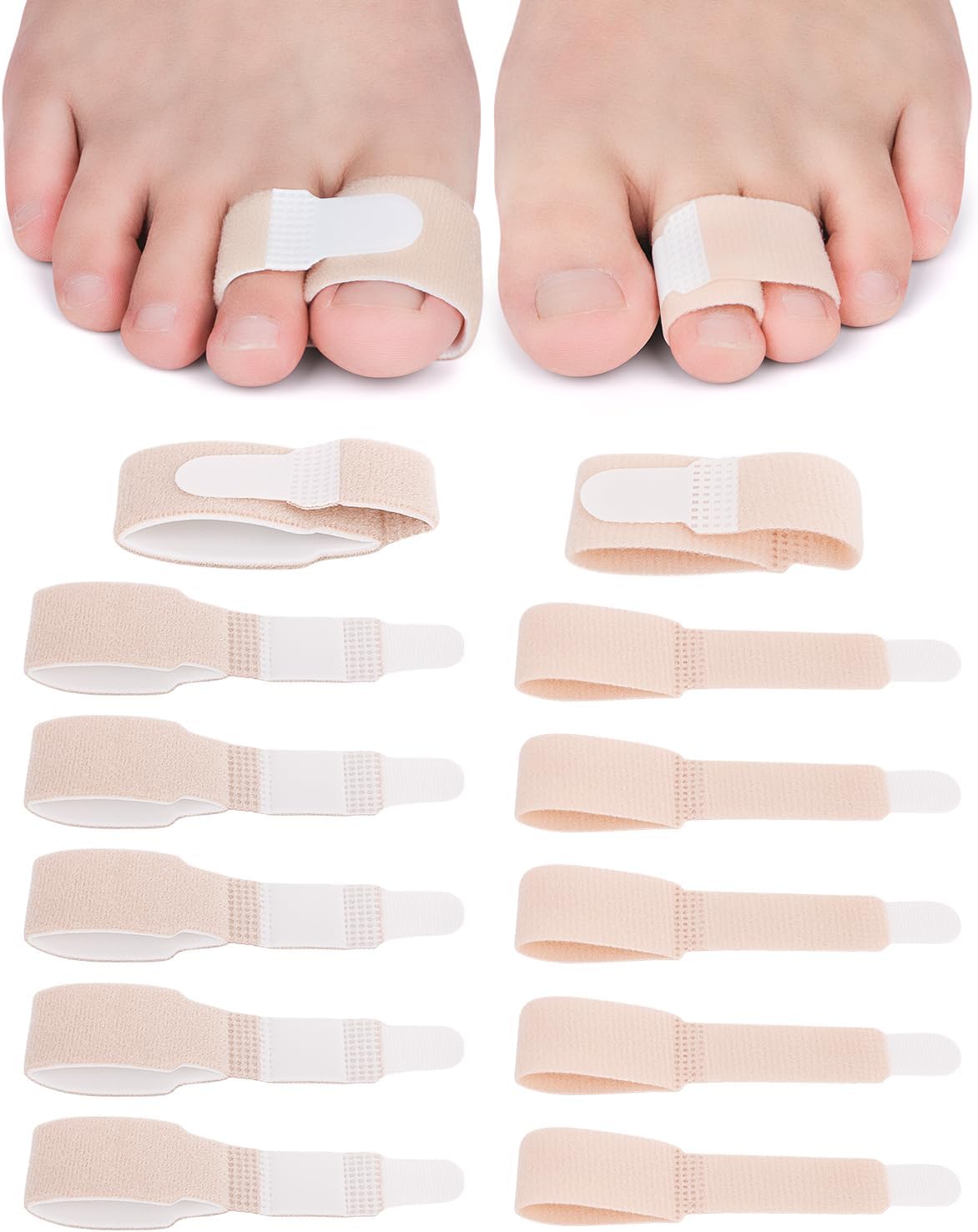 Amazon.com: Golbylicc 12 Pack Fabric Hammer Toe Corrector, Reusable ...