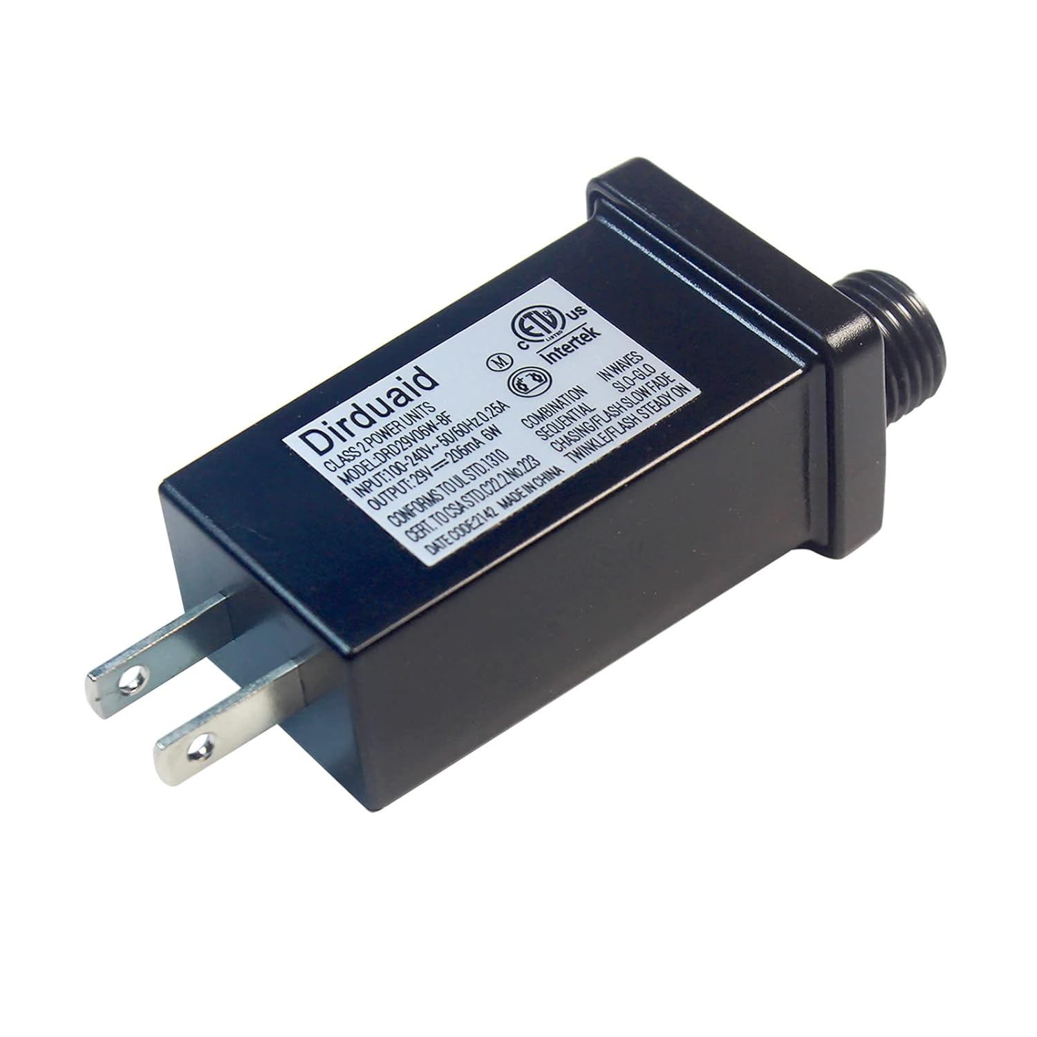 Dirduaid 29V 6W LED Transformer Class 2 Power Supply, IP44 LED Controller Waterproof Low Voltage ...